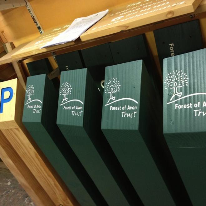 Handmade Oak Waymarkers