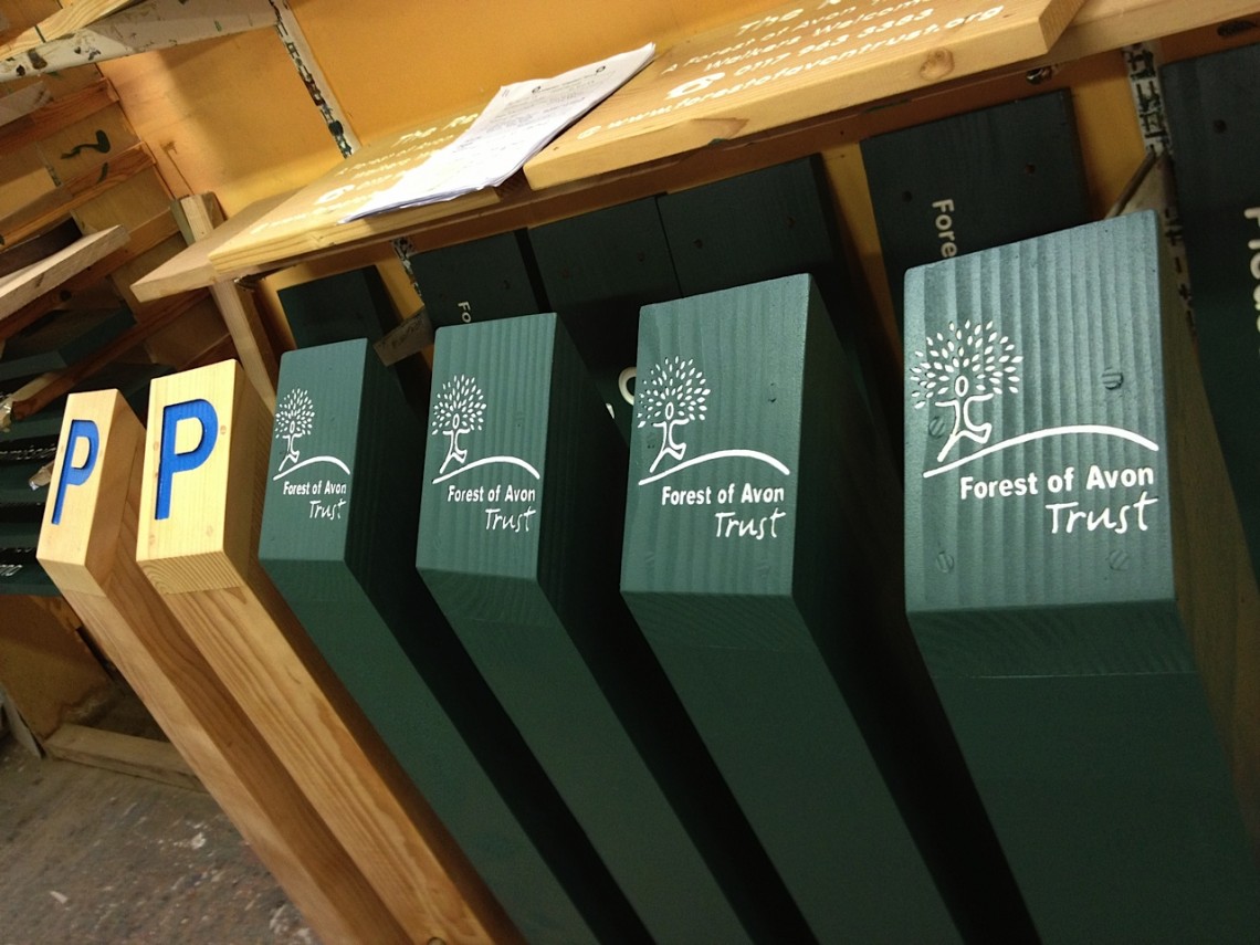 Handmade Oak Waymarkers