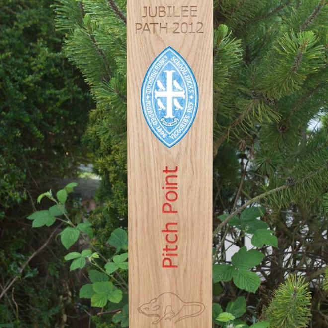 Handmade Oak Waymarkers