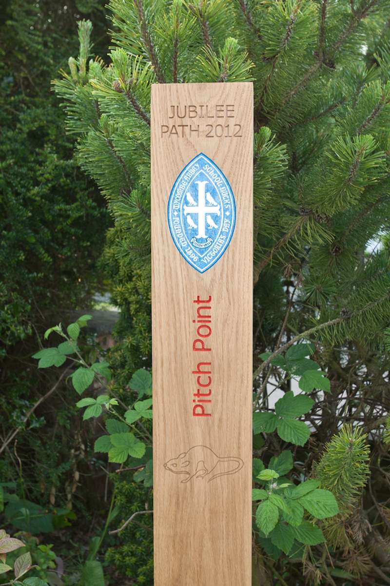 Handmade Oak Waymarkers