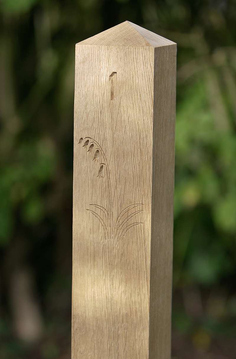 Handmade Oak Waymarkers