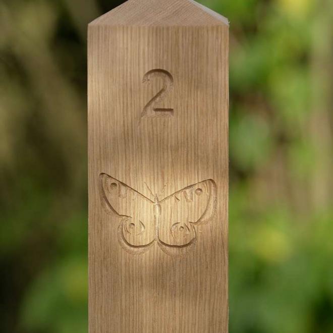Handmade Oak Waymarkers