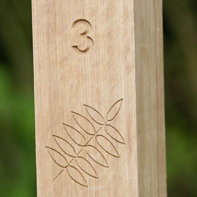 Handmade Oak Waymarkers