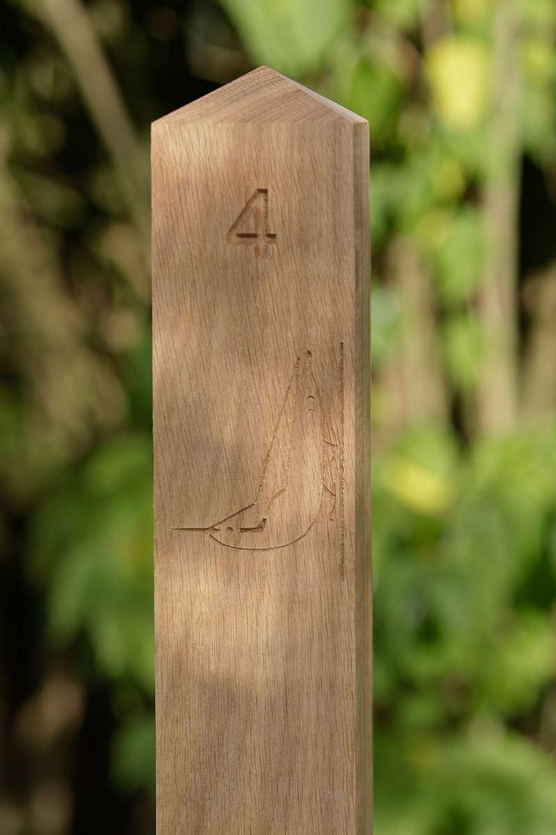 Handmade Oak Waymarkers