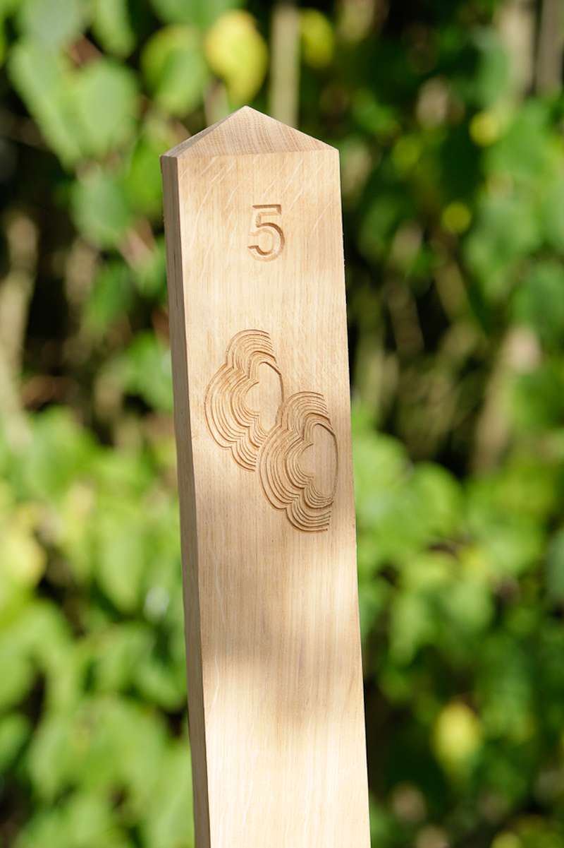 Handmade Oak Waymarkers