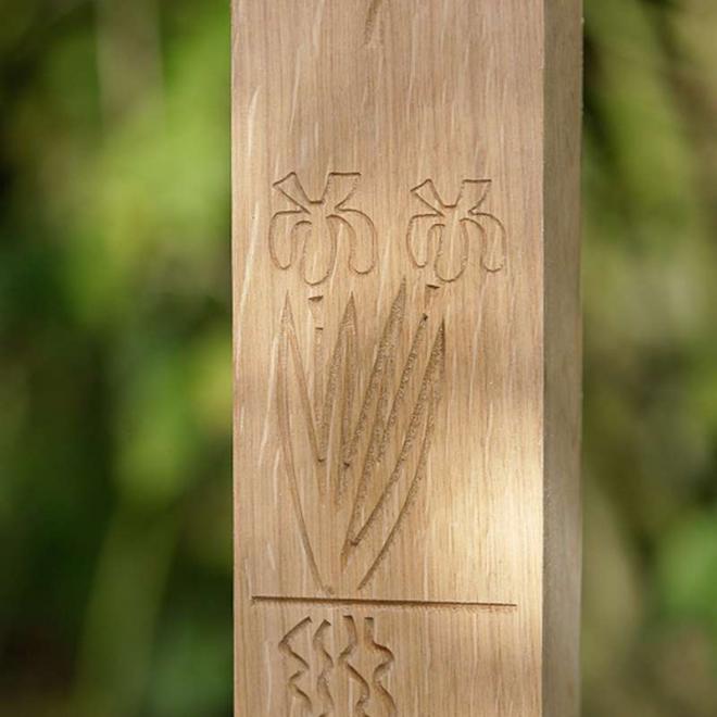 Handmade Oak Waymarkers