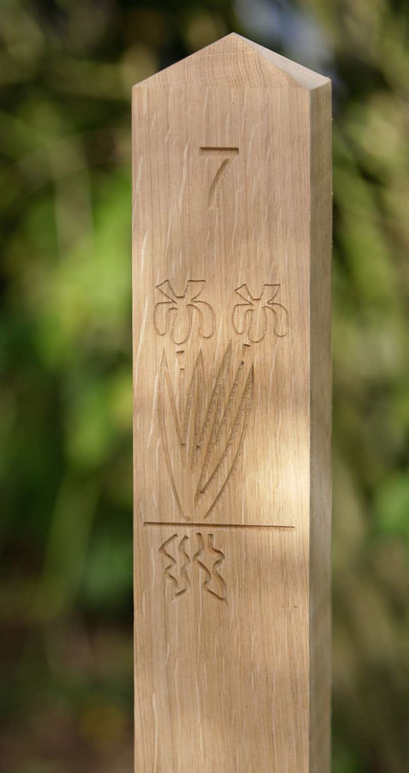 Handmade Oak Waymarkers