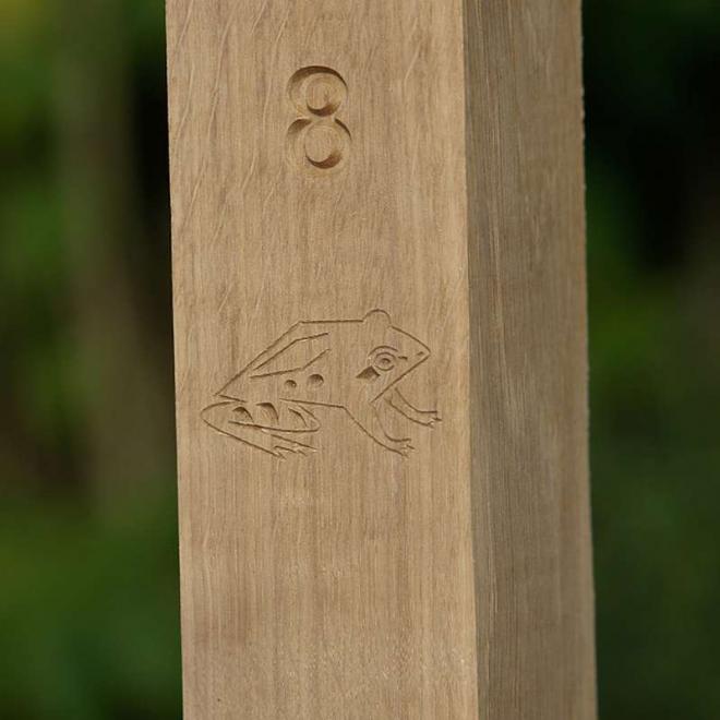 Handmade Oak Waymarkers