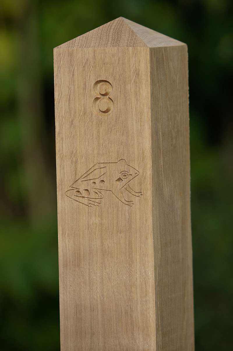 Handmade Oak Waymarkers
