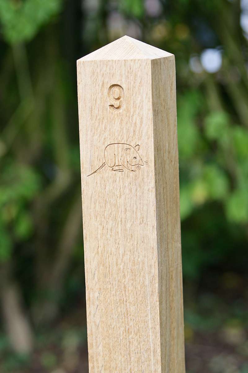 Handmade Oak Waymarkers