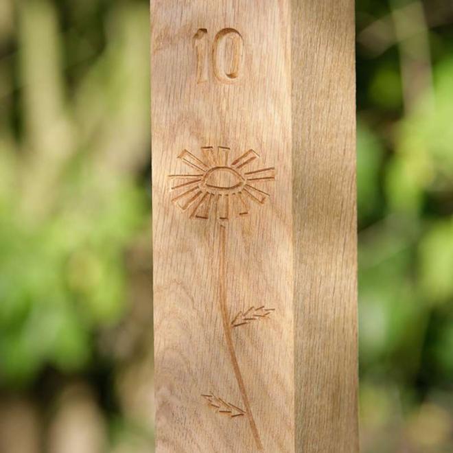 Handmade Oak Waymarkers