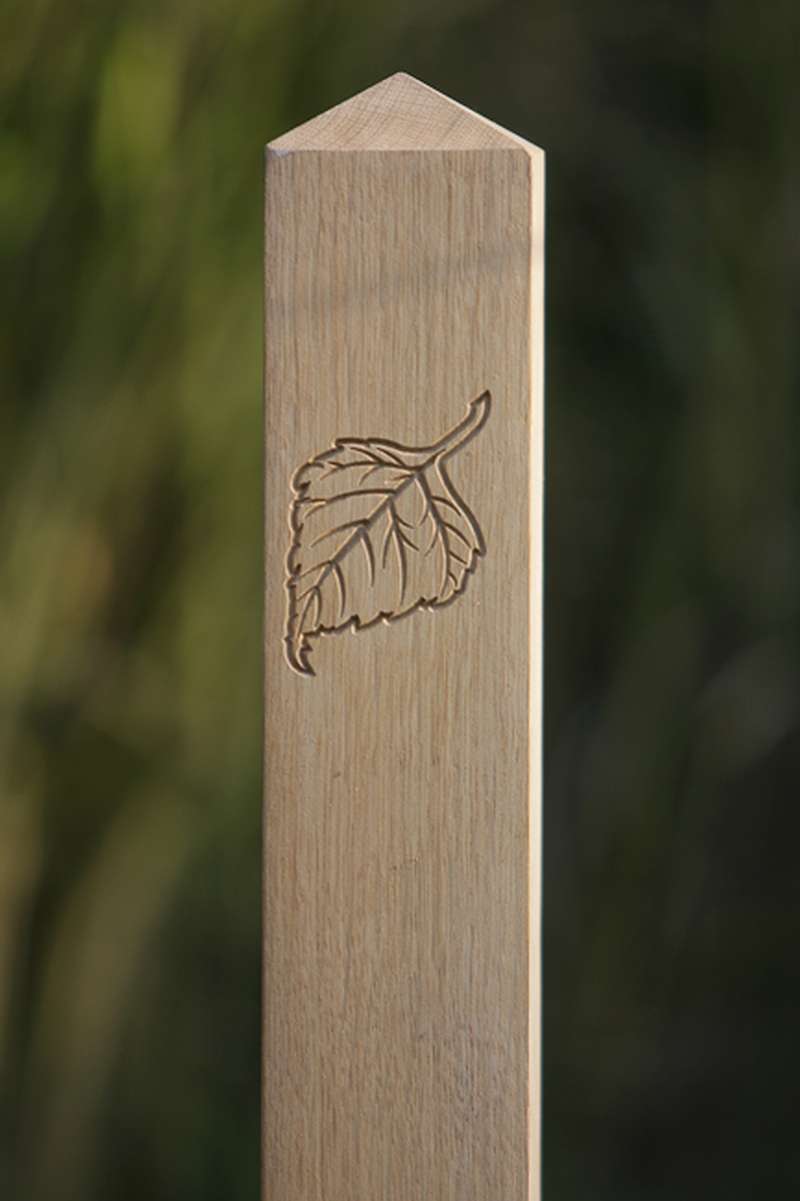 Handmade Oak Waymarkers