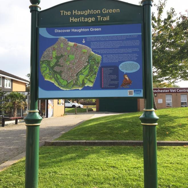 Haughton Green Heritage Trail - Nature Sign Design