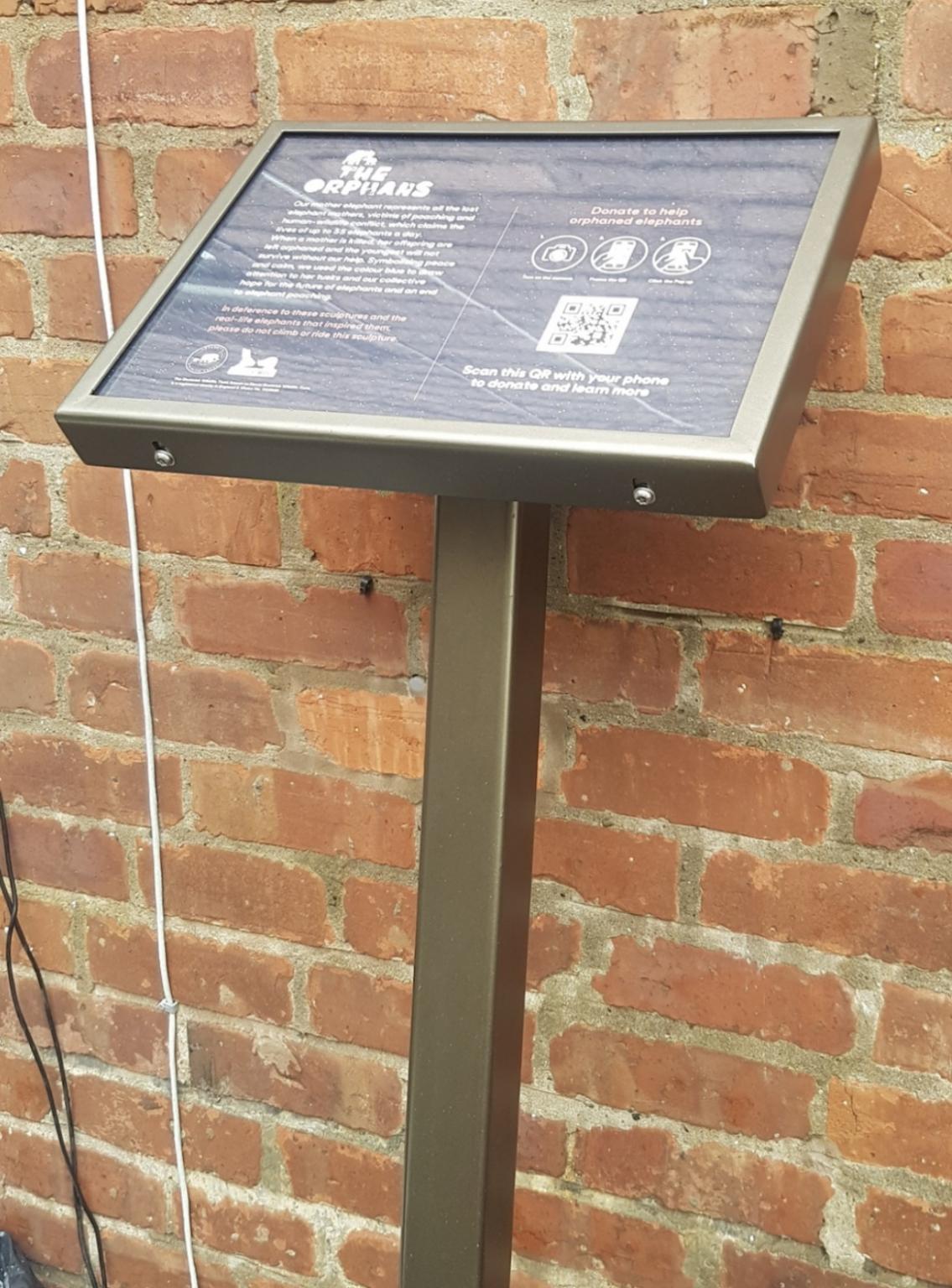 Size A3 Stainless steel frame lectern