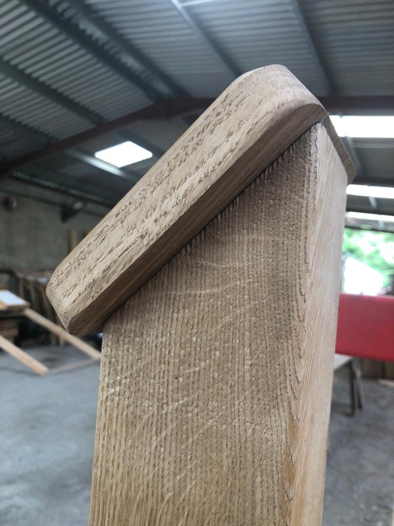 Oak & Brass Rubbing Posts Hand Made By Nature Sign Design