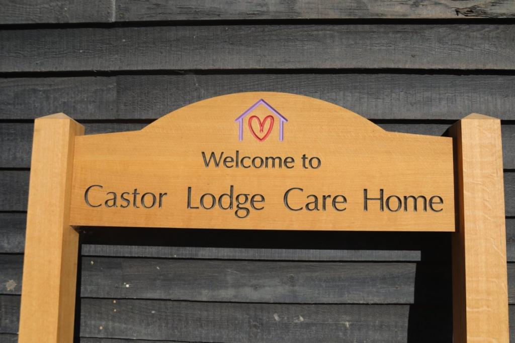 1180 x 365 solid oak board bespoke shape with routed text and logo ...