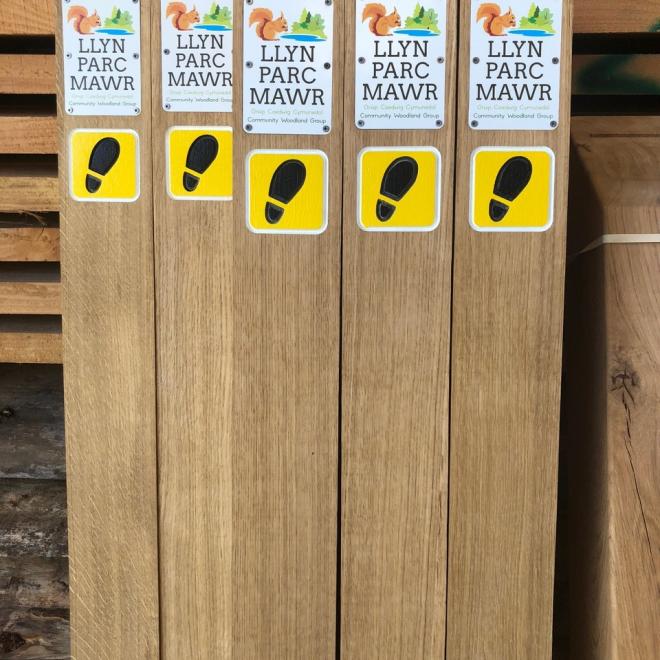 Handmade Oak Waymarkers