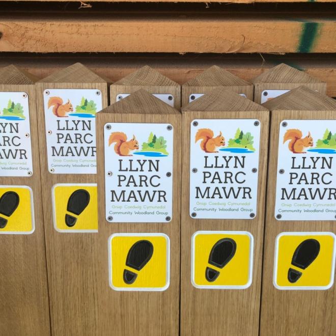 Handmade Oak Waymarkers