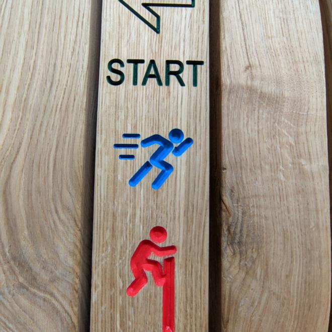 Handmade Oak Waymarkers